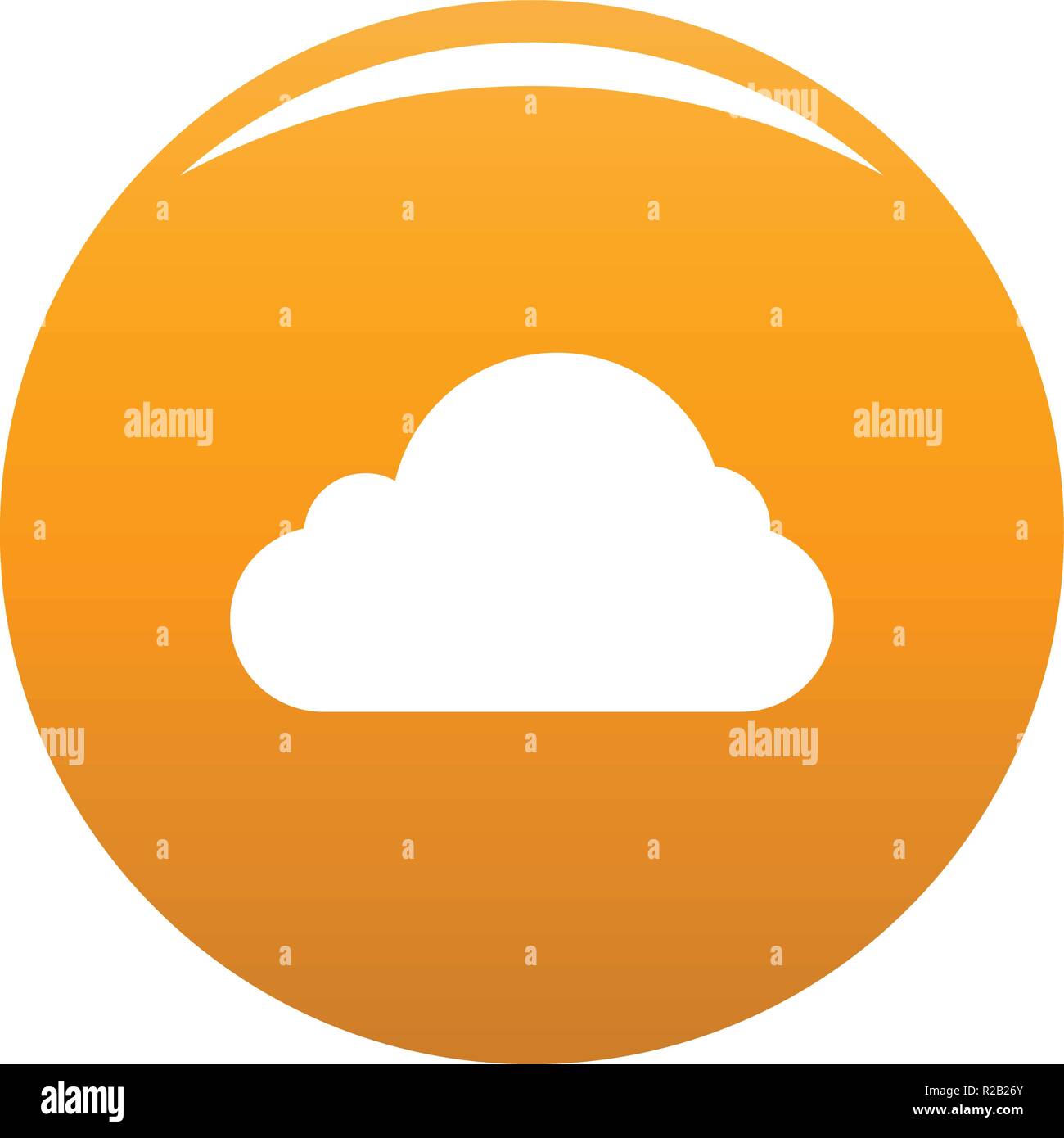 Little cloud icon. Simple illustration of little cloud vector icon for ...