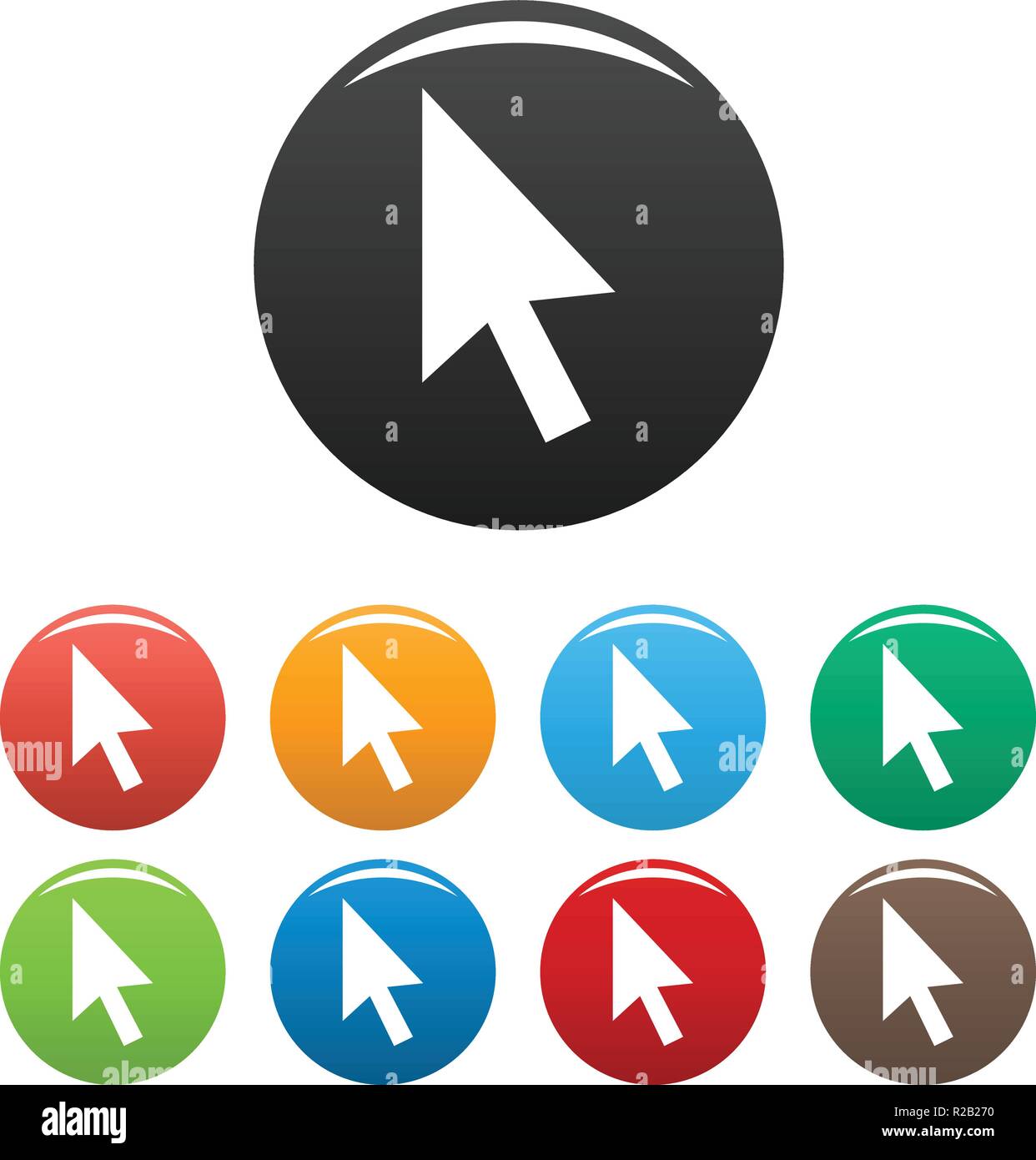 Cursor normal element icon. Simple illustration of cursor normal ...