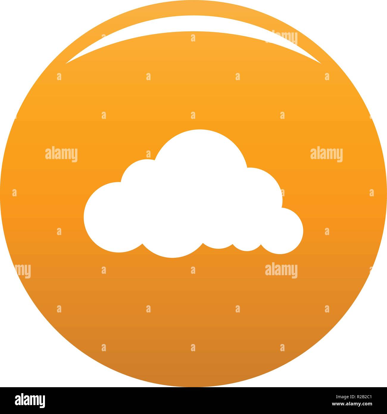 Layered rain cloud icon. Simple illustration of layered rain cloud ...