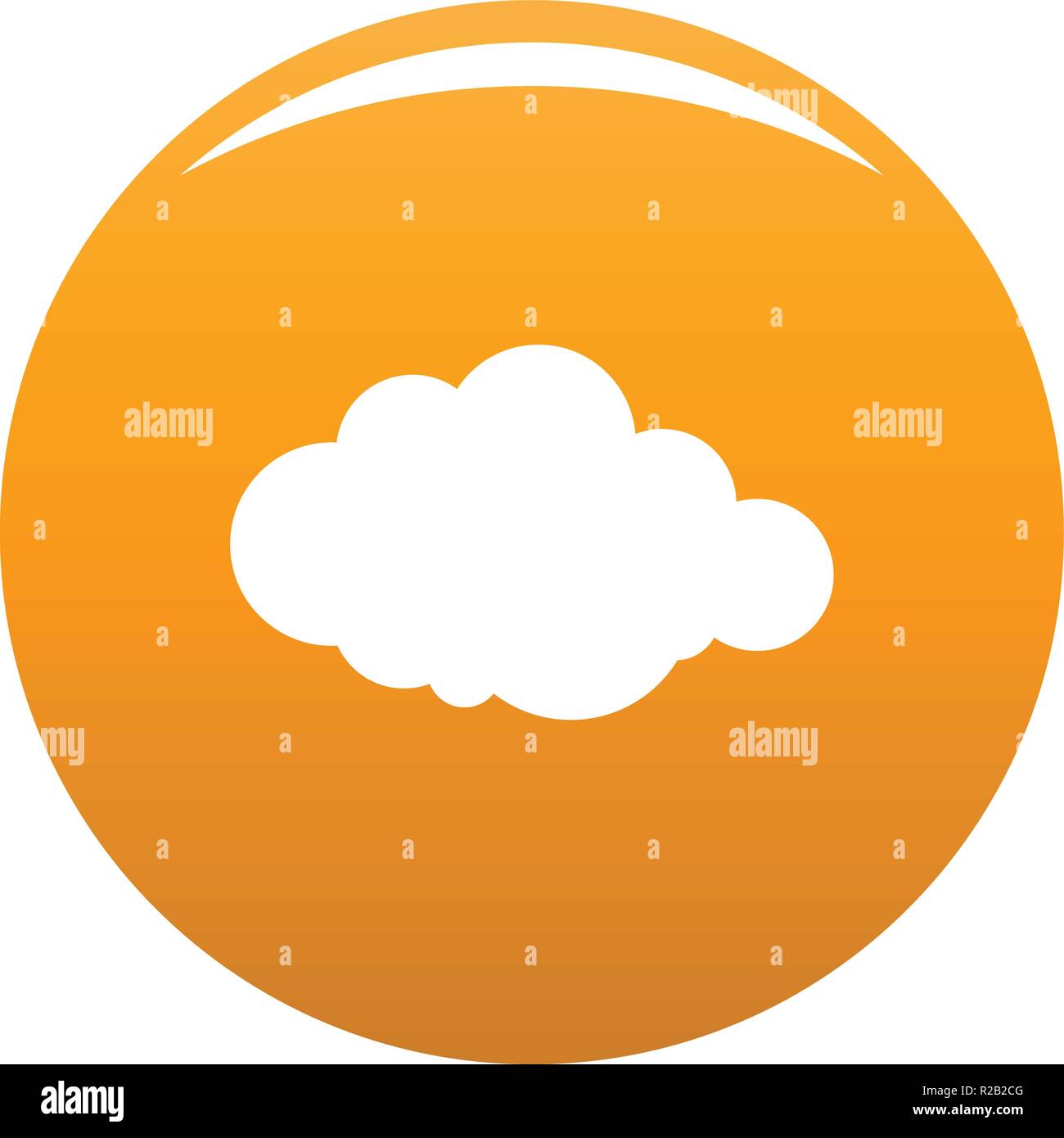 Rare cloud icon. Simple illustration of rare cloud vector icon for any ...
