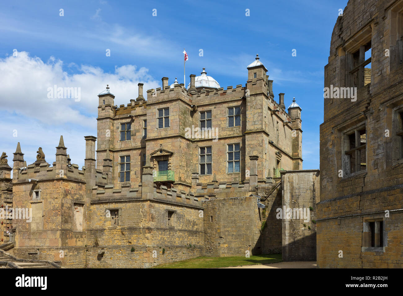 Bolsover Castle, a 17th Century castle in Bolsover, Derbyshire, England ...