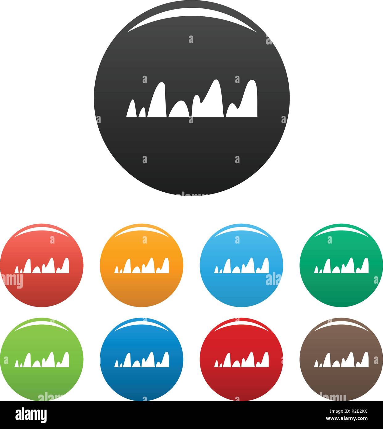 Equalizer tune radio icon. Simple illustration of equalizer tune radio ...