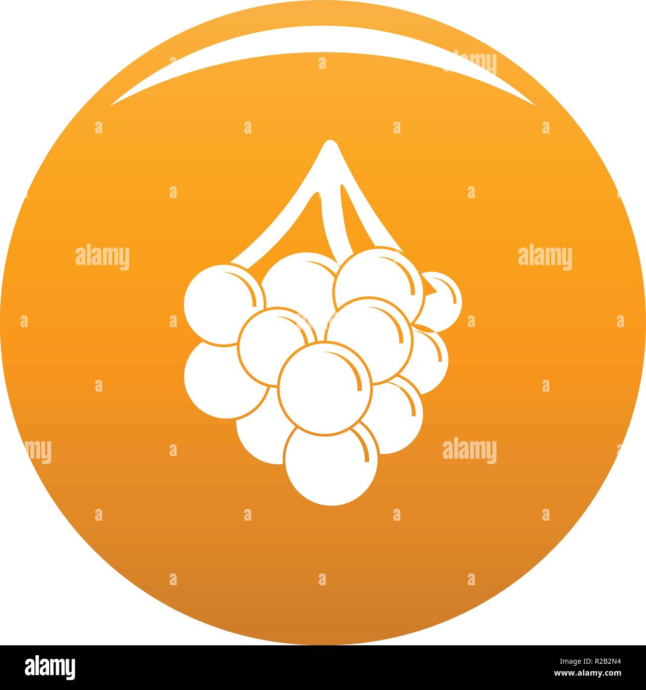 Grape icon. Simple illustration of grape vector icon for any design ...