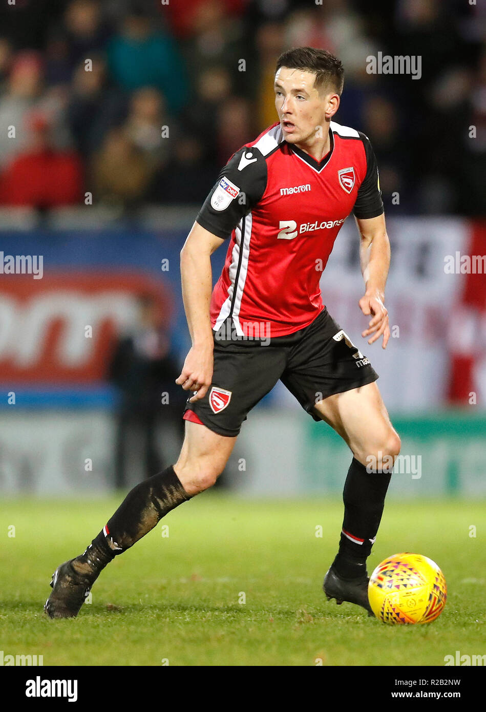 Morecambe's Luke Conlan Stock Photo - Alamy