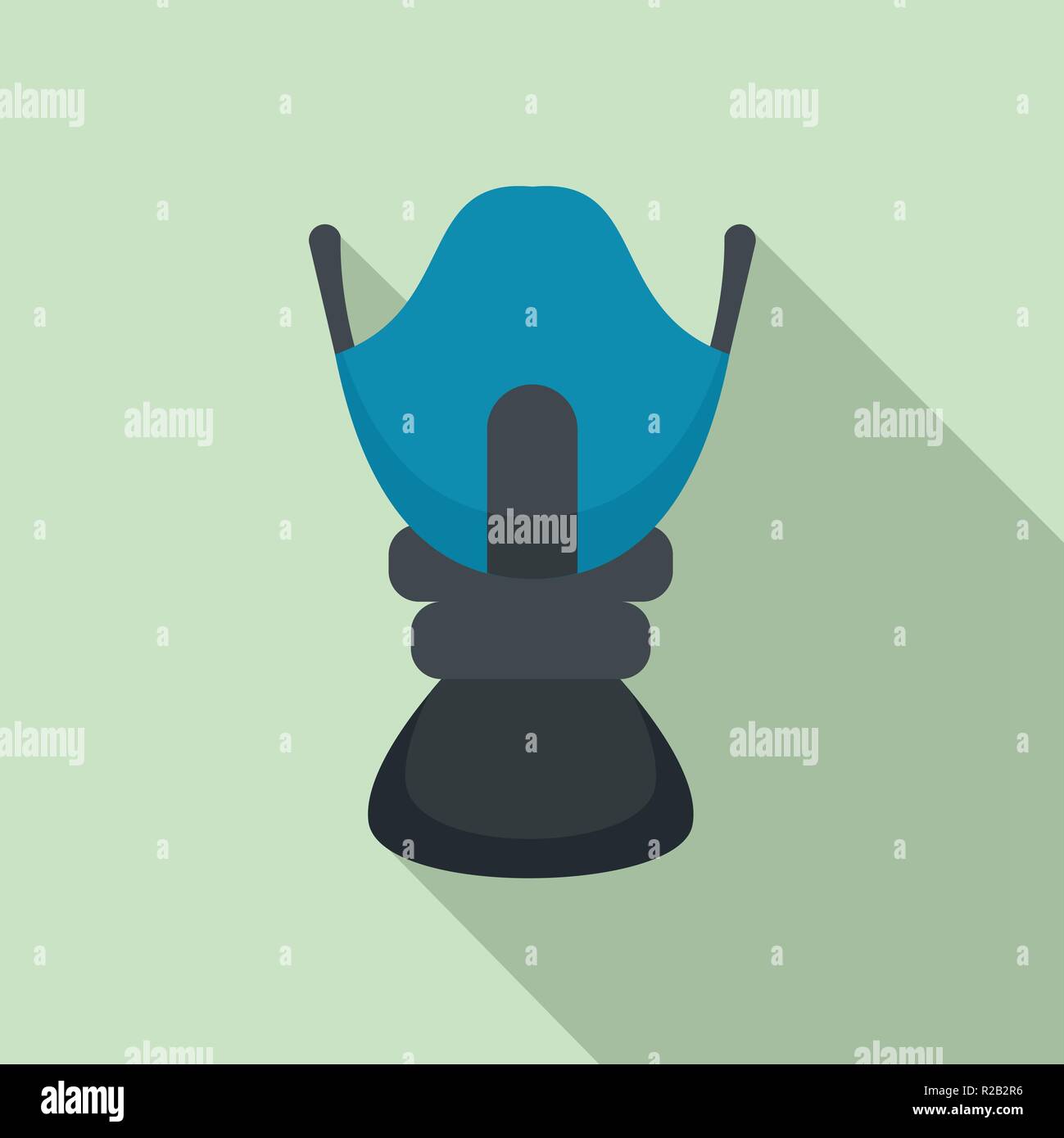 Face protect icon. Flat illustration of face protect vector icon for ...