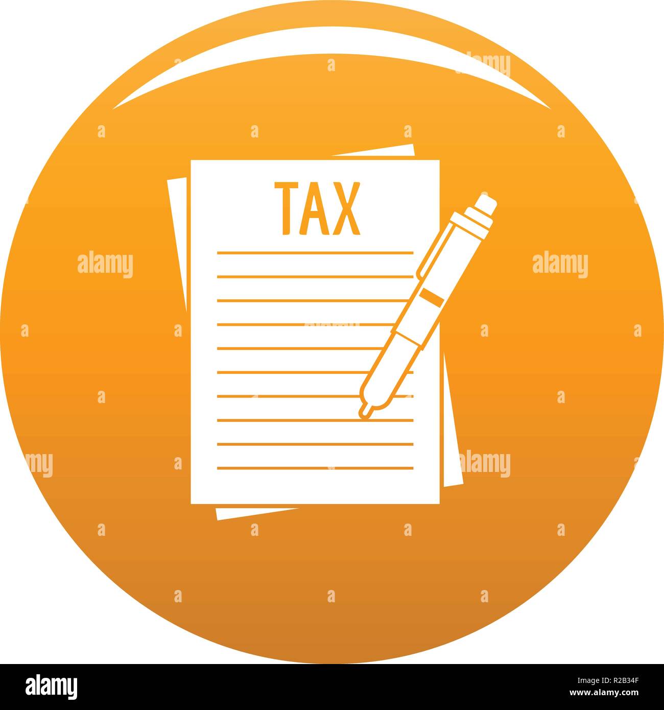 Income declaration icon. Simple illustration of income declaration ...