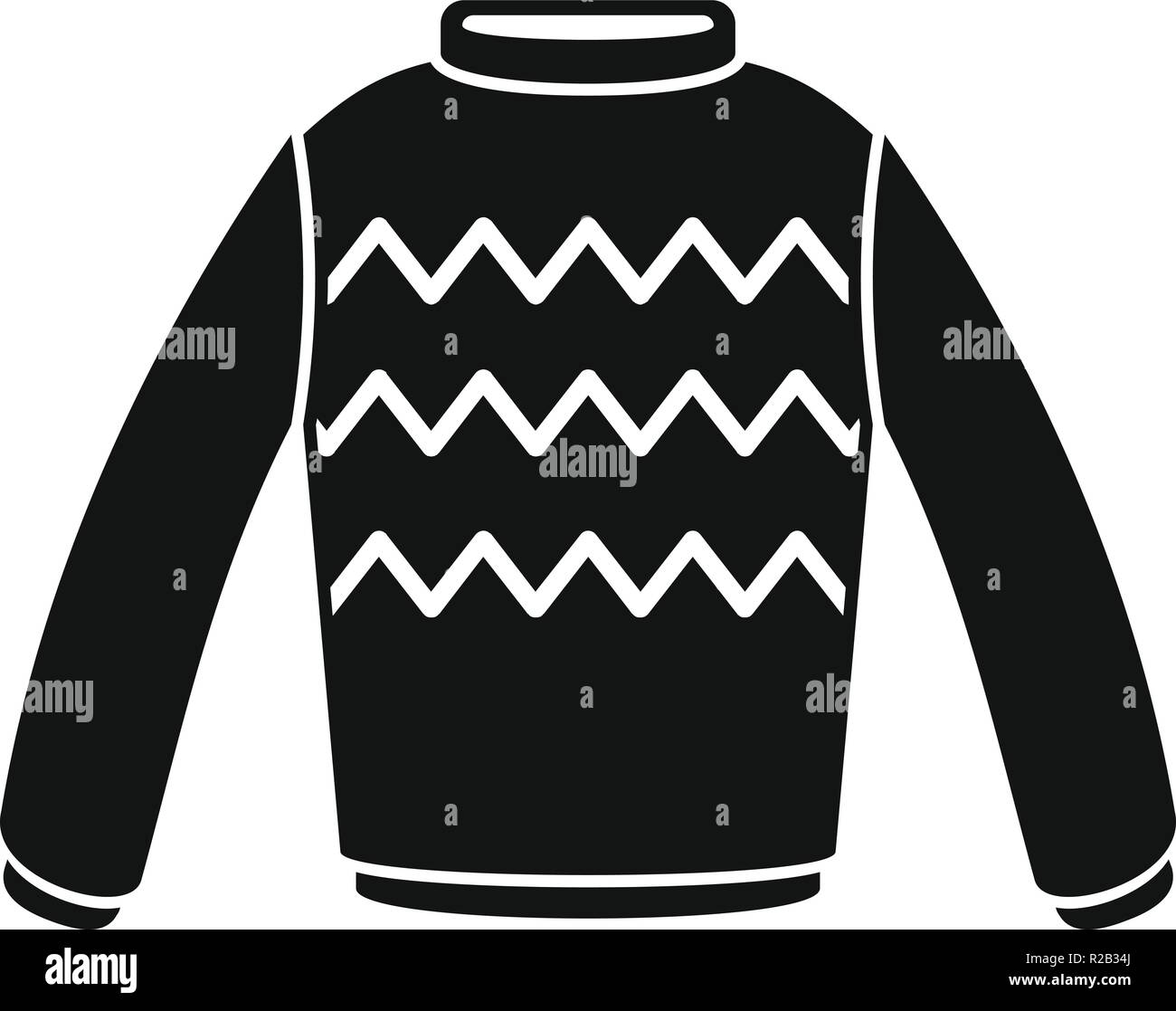 Winter sweater icon. Simple illustration of winter sweater vector icon ...