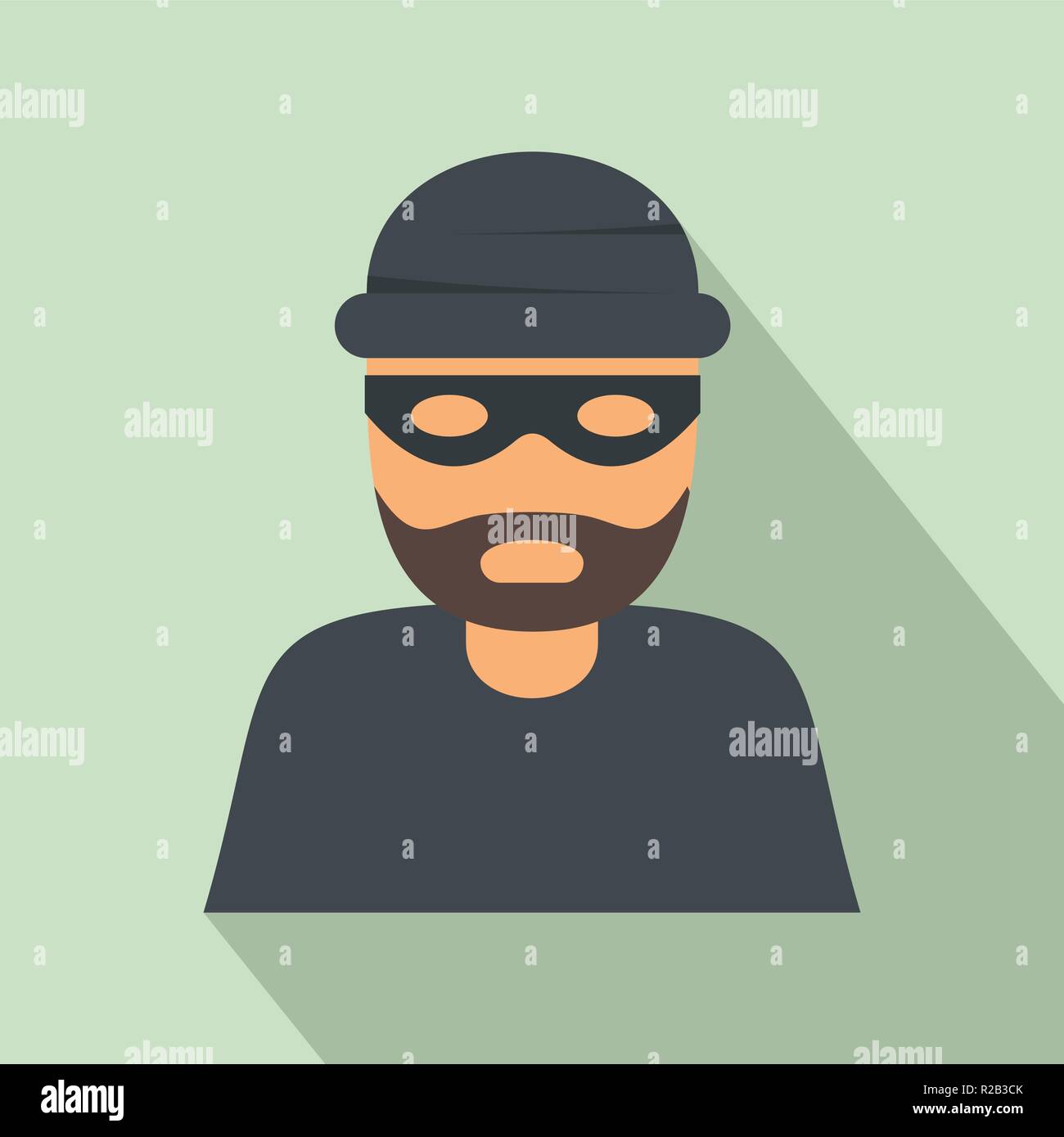 Thief icon. Flat illustration of thief vector icon for web design Stock ...