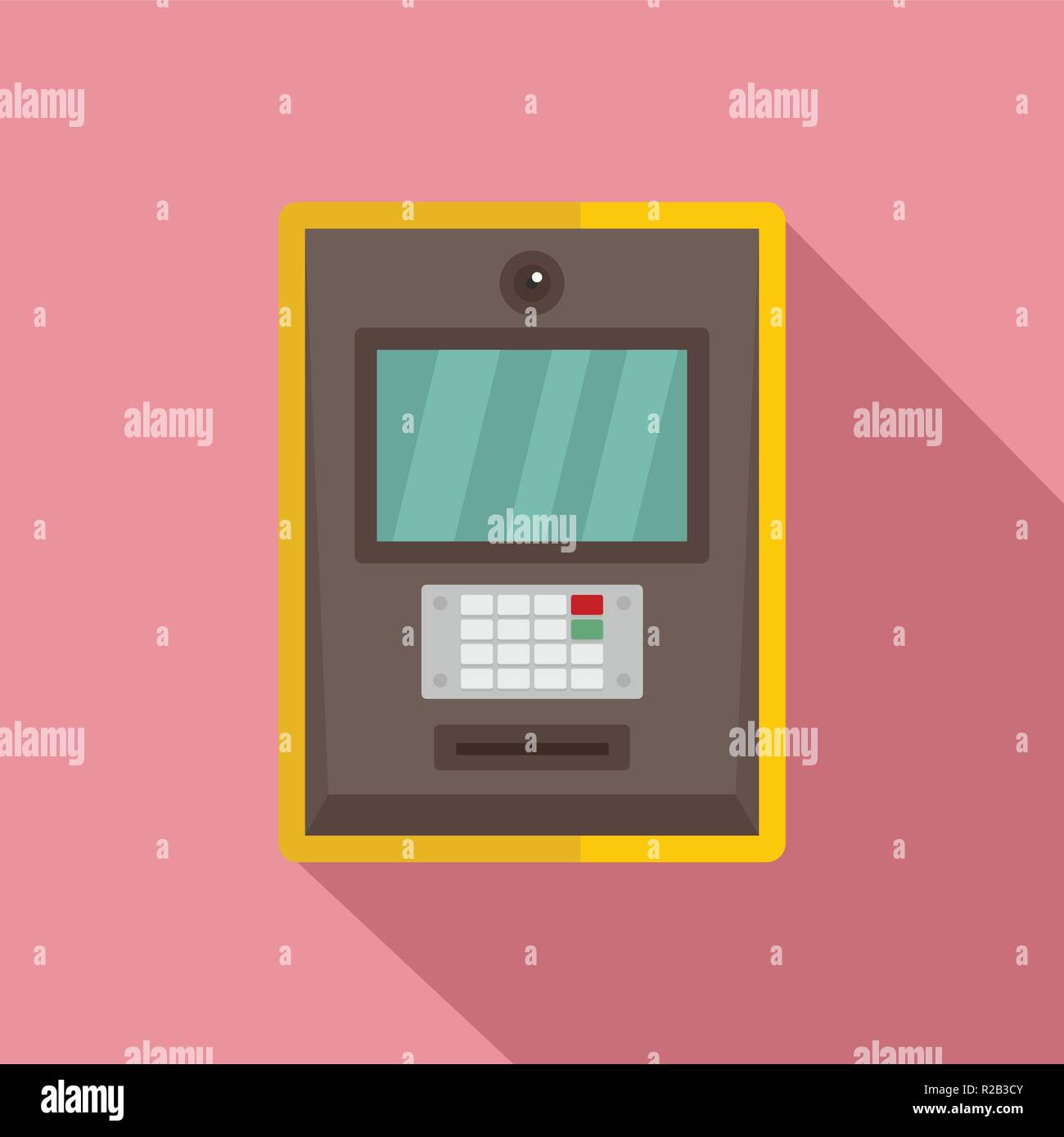 Atm icon. Flat illustration of atm vector icon for web design Stock ...