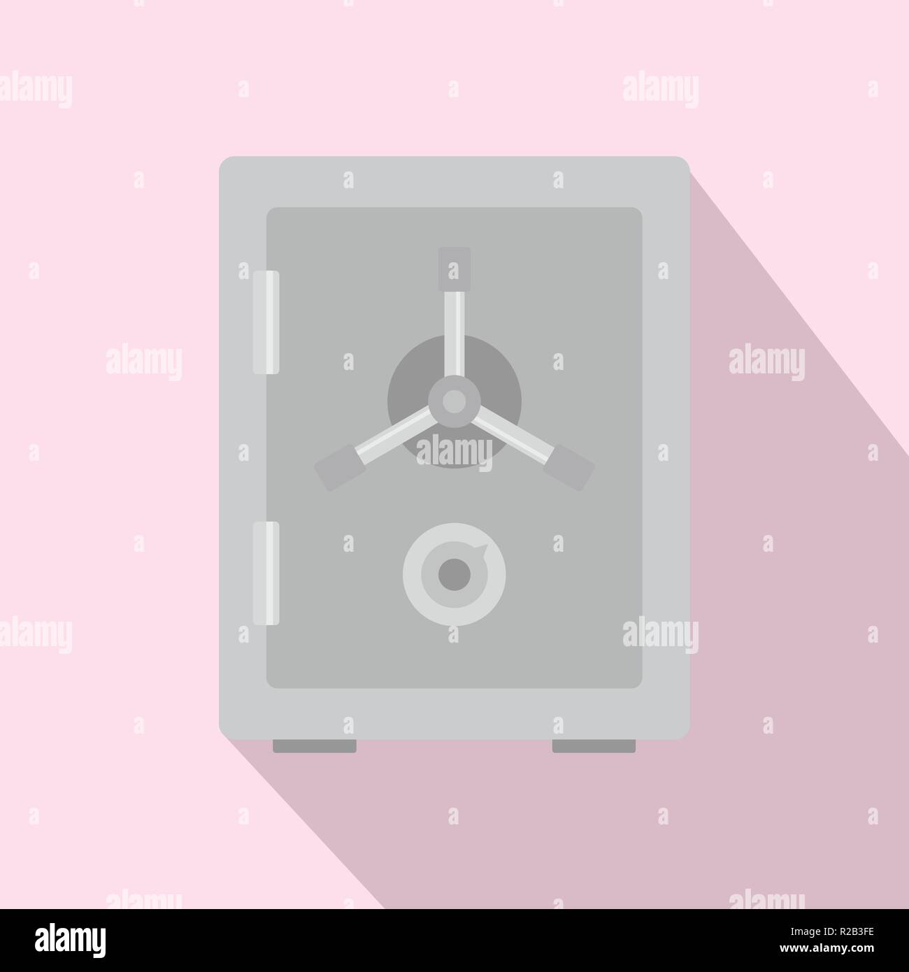 Steel safe icon. Flat illustration of steel safe vector icon for web ...
