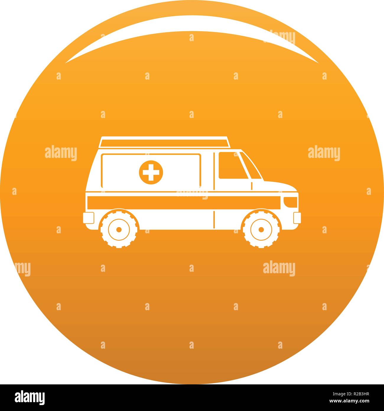 Fast ambulance icon. Simple illustration of fast ambulance vector icon ...