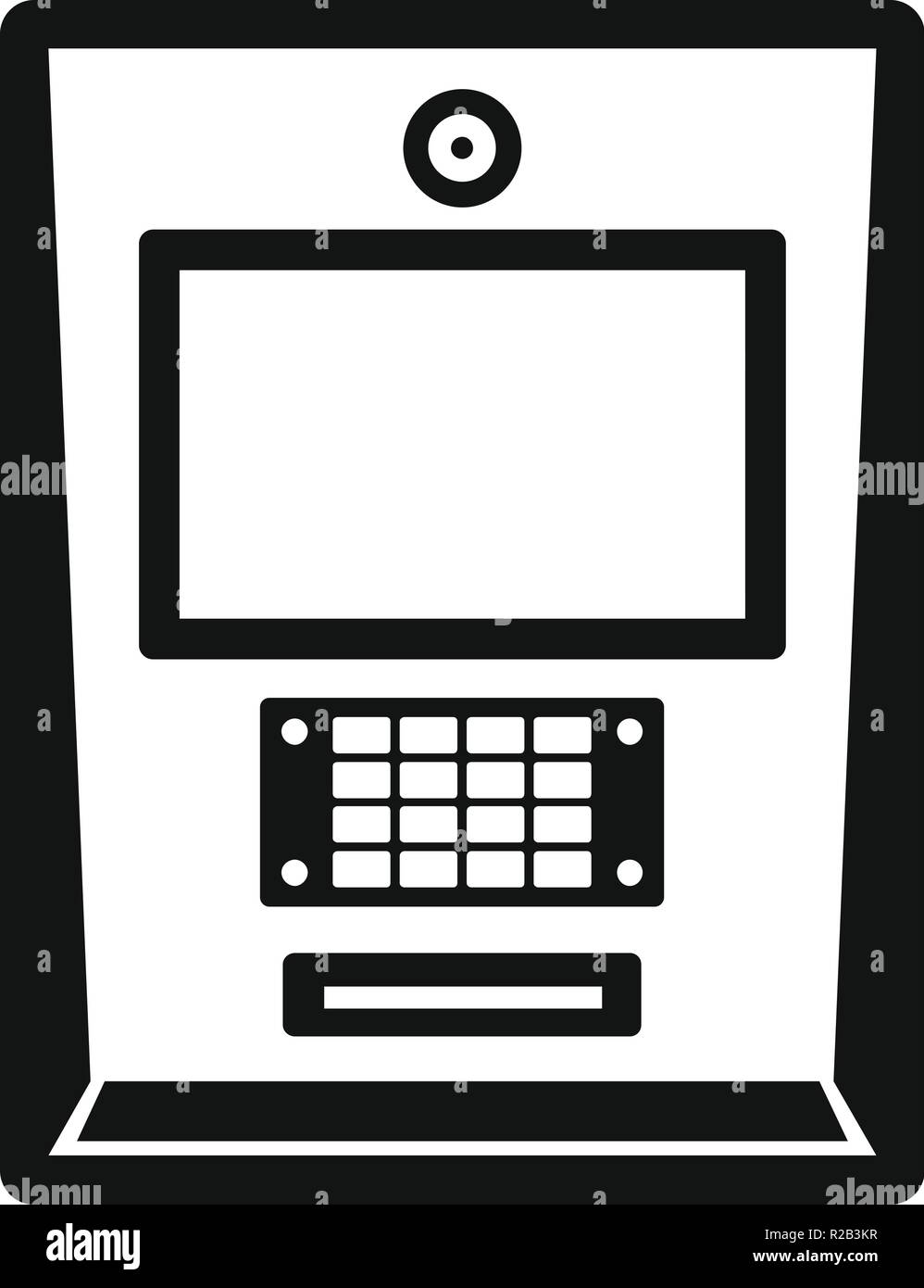 Atm icon. Simple illustration of atm vector icon for web design ...