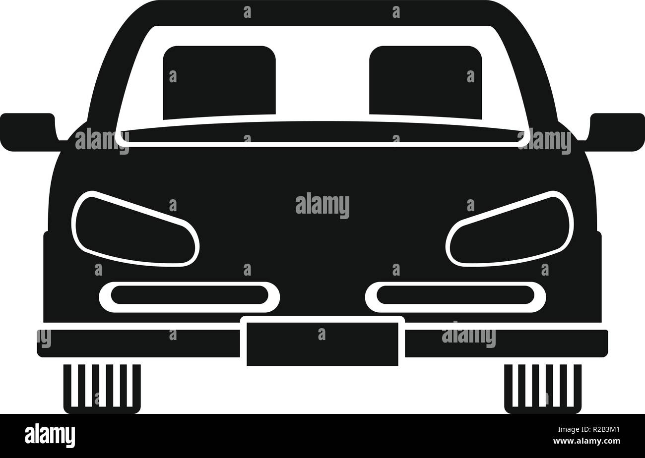 Front car icon. Simple illustration of front car vector icon for web ...