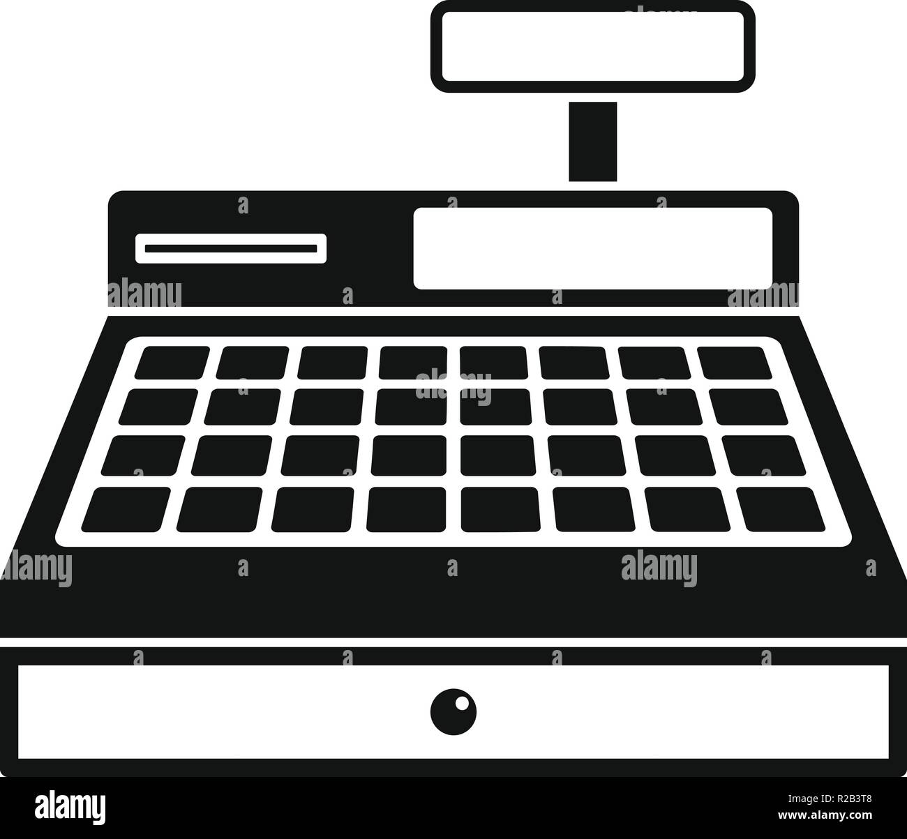 Cash machine icon. Simple illustration of cash machine vector icon for ...