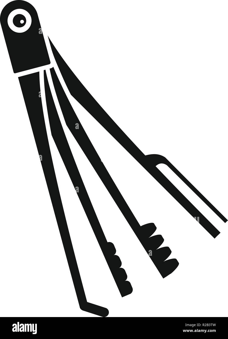 Skeleton key icon. Simple illustration of skeleton key vector icon for ...