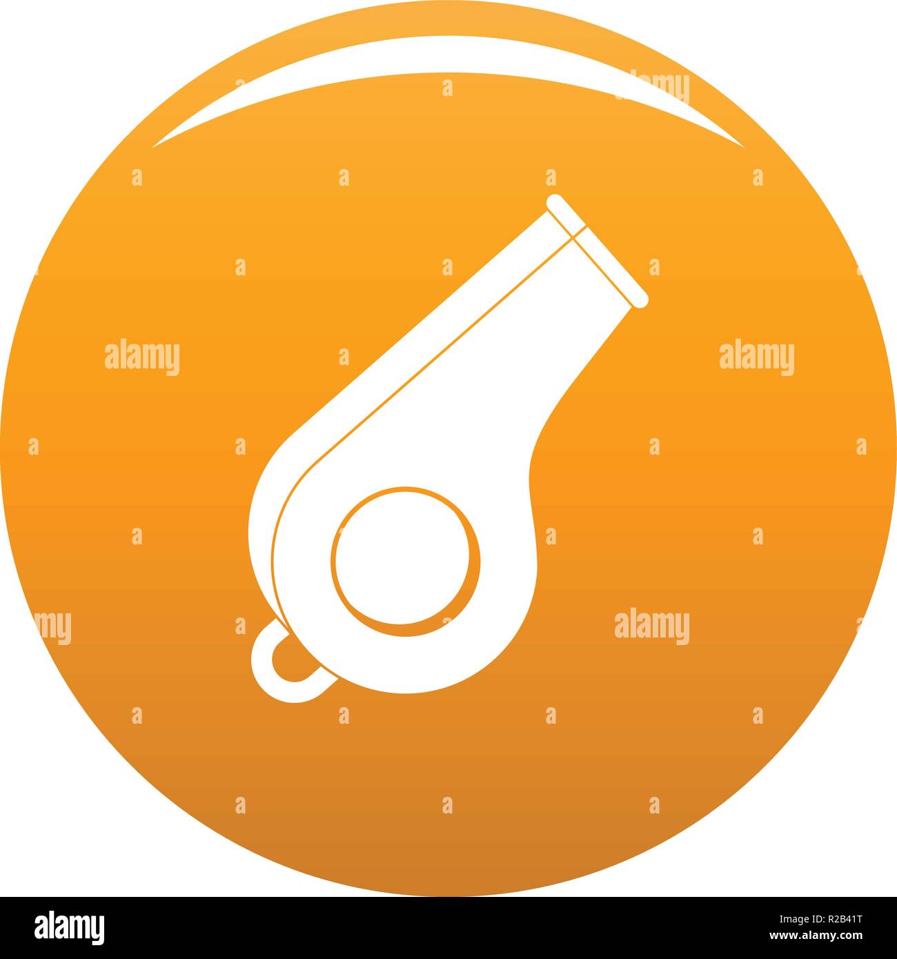 Whistle icon. Simple illustration of whistle vector icon for any design ...