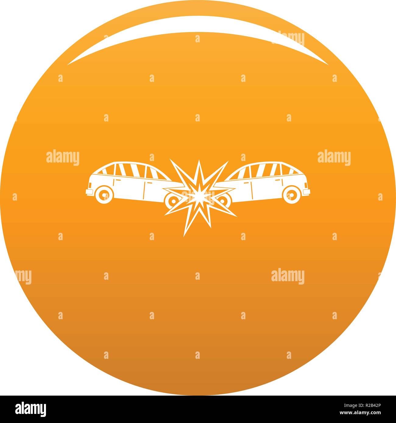 Head collision icon. Simple illustration of head collision vector icon ...