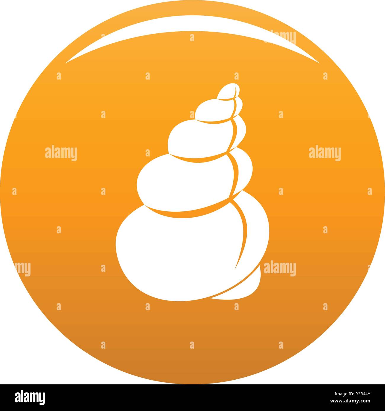 Twisted shell icon. Simple illustration of twisted shell vector icon ...