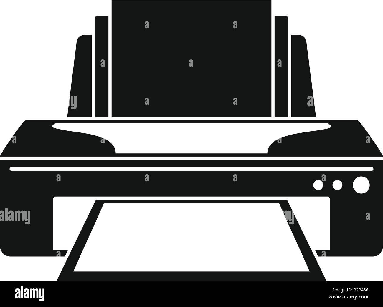Jet printer icon. Simple illustration of jet printer vector icon for ...