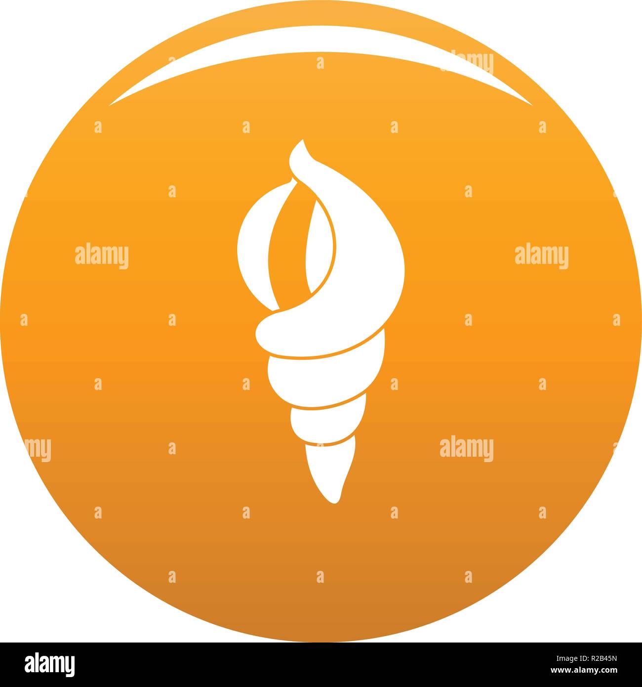 Shell as house icon. Simple illustration of shell as house vector icon ...