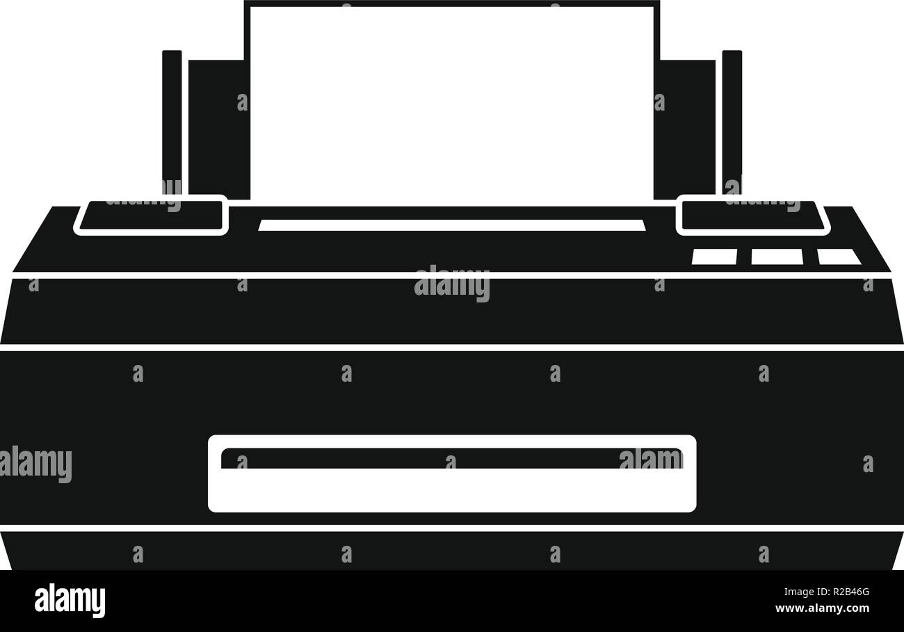 Old printer icon. Simple illustration of old printer vector icon for ...