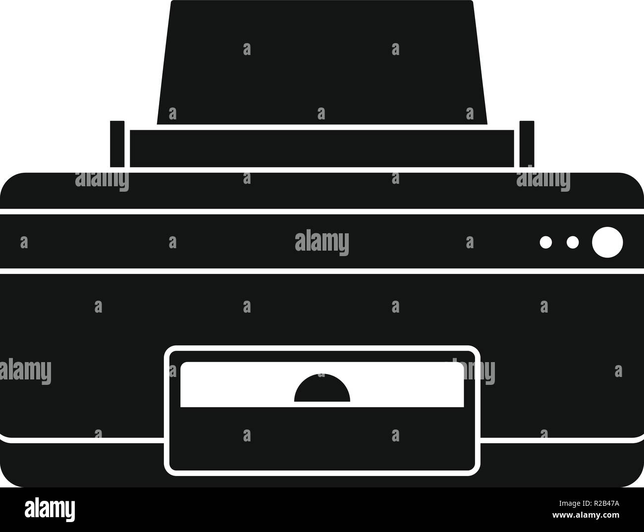 Home printer icon. Simple illustration of home printer vector icon for ...