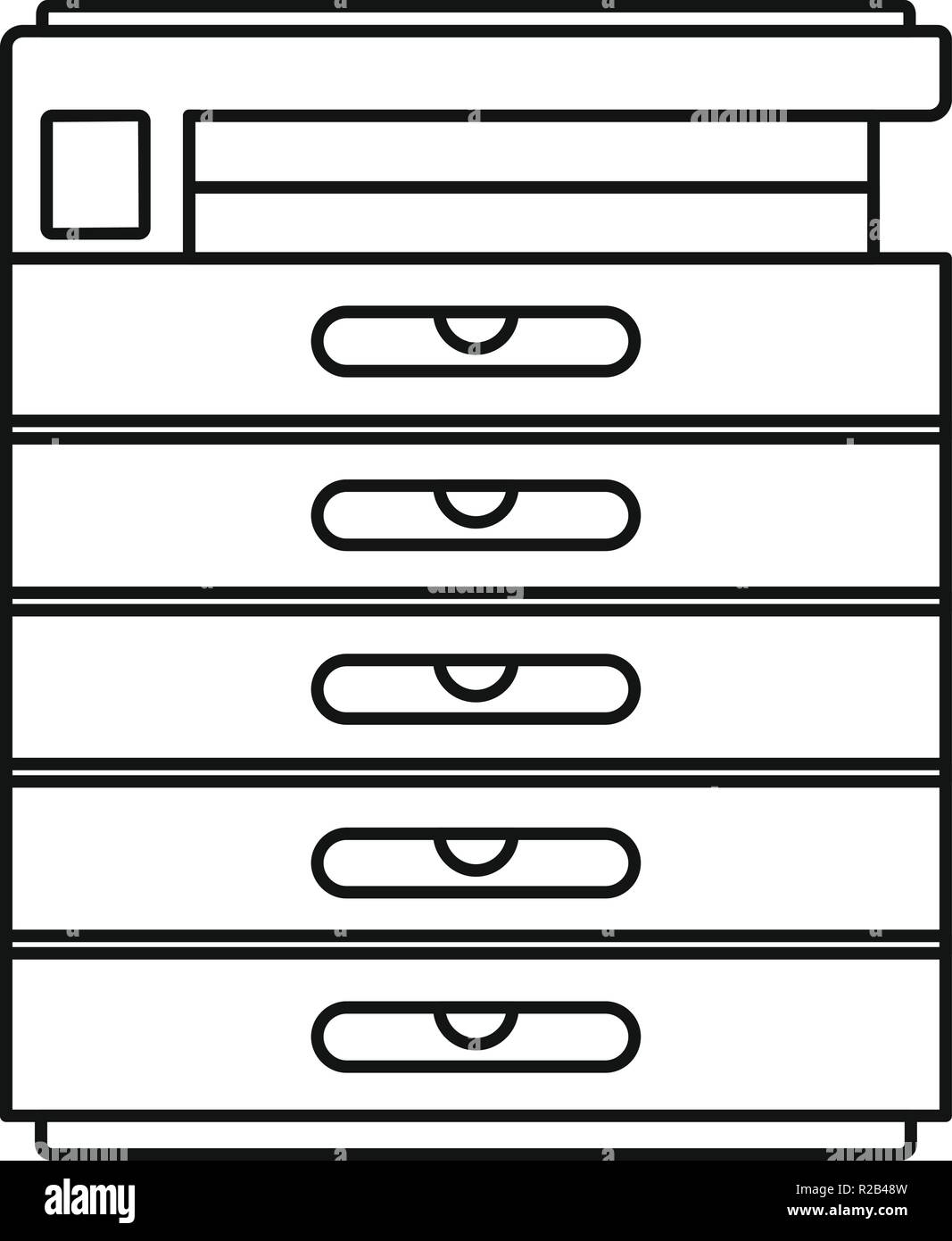 Xerox icon. Outline illustration of xerox vector icon for web design ...