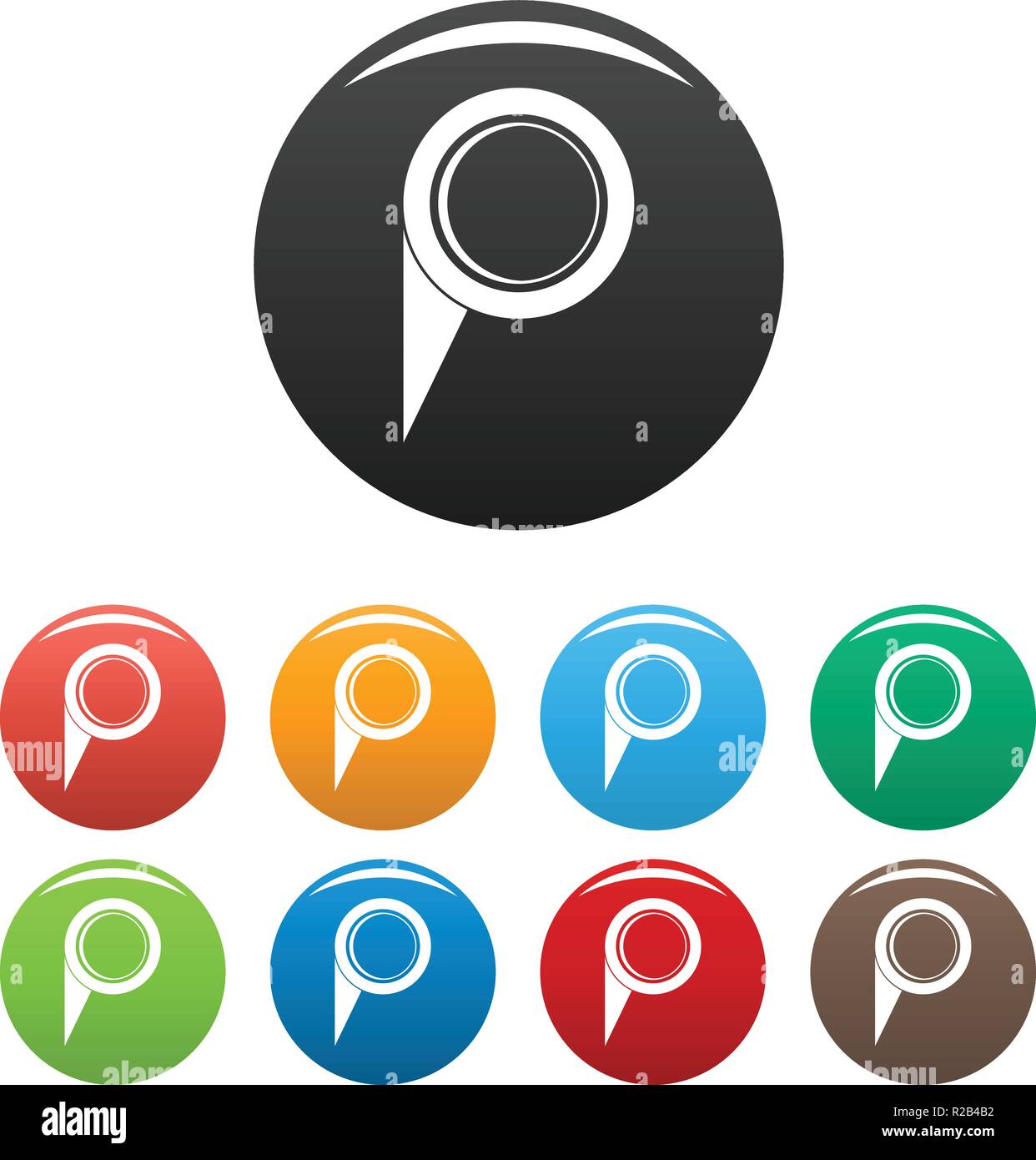 Navigation pin icon. Simple illustration of navigation pin vector icons ...