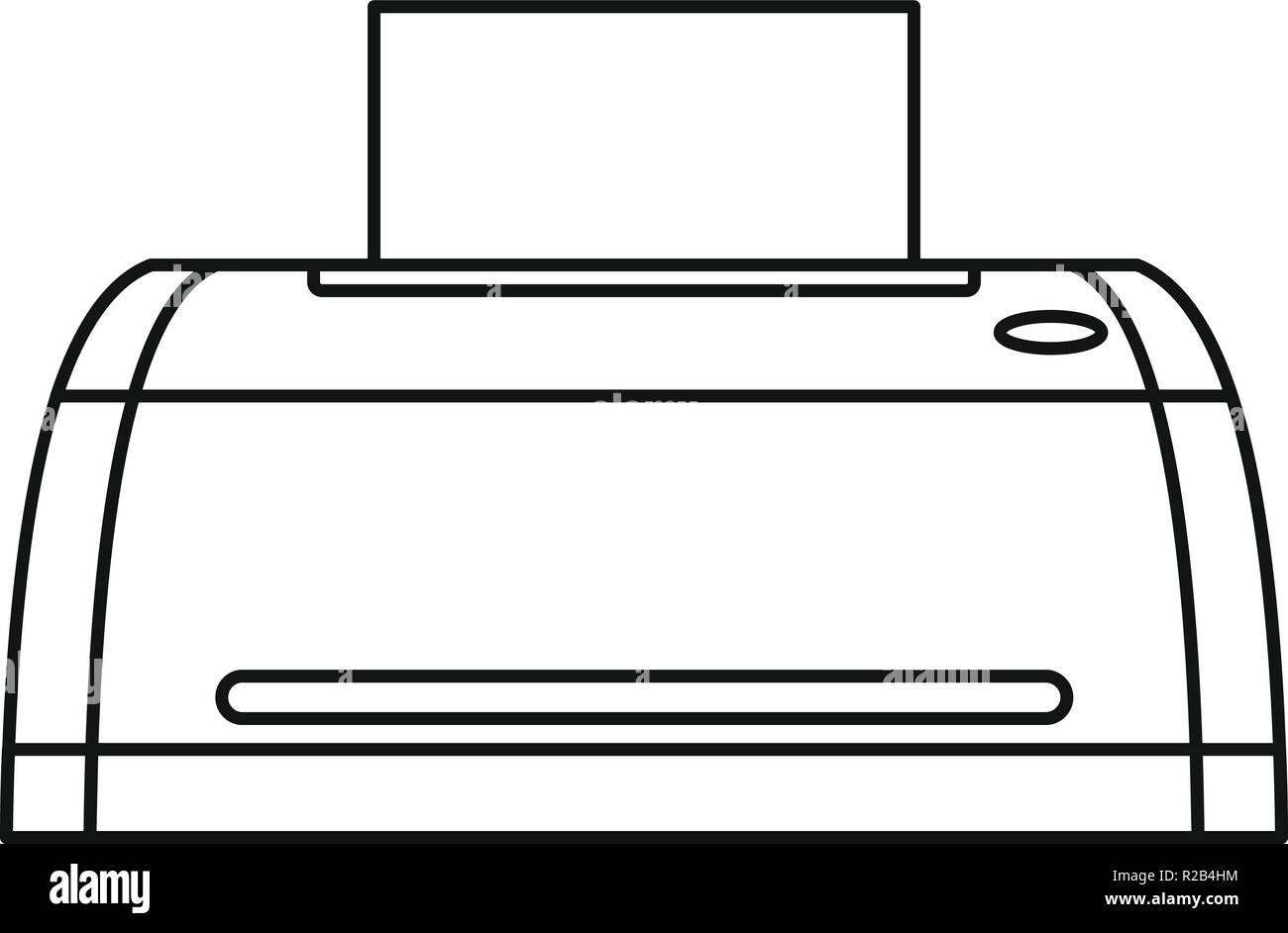 Digital printer icon. Outline illustration of digital printer vector ...