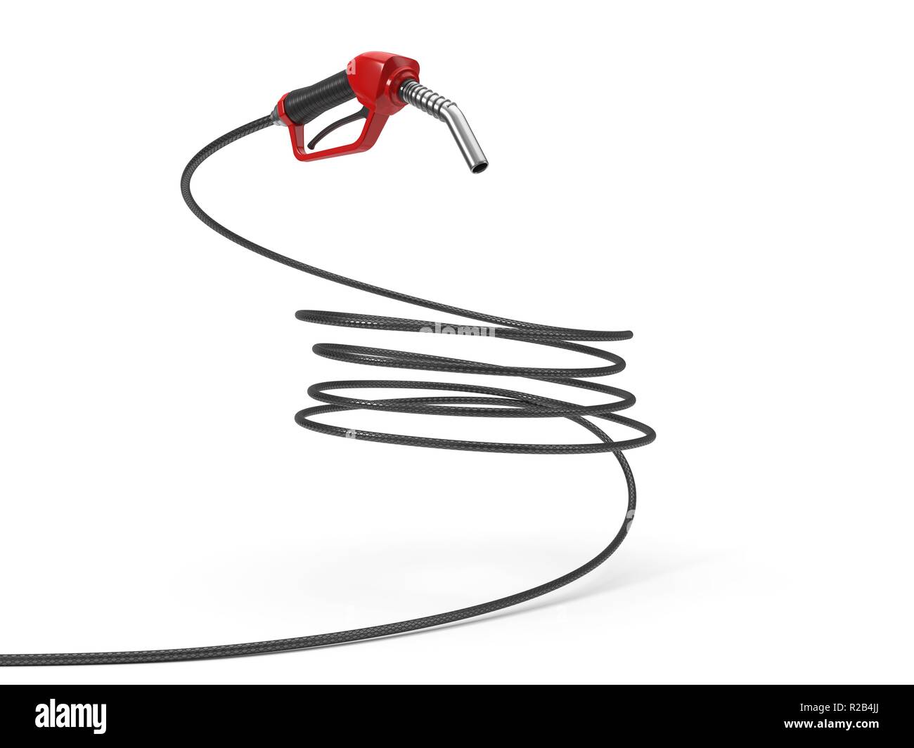 red fuel nozzle illustration in 3d. suitable for car, transport and ...