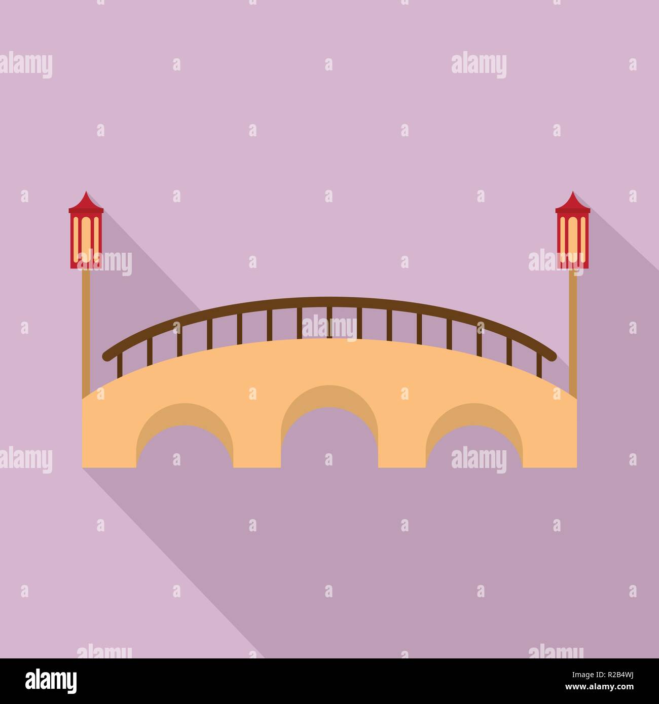 Bridge icon. Flat illustration of bridge vector icon for web design ...