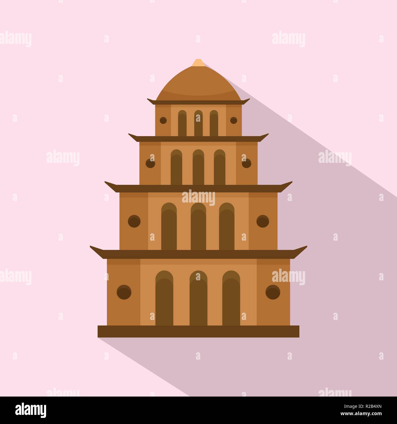 Temple icon. Flat illustration of temple vector icon for web design ...