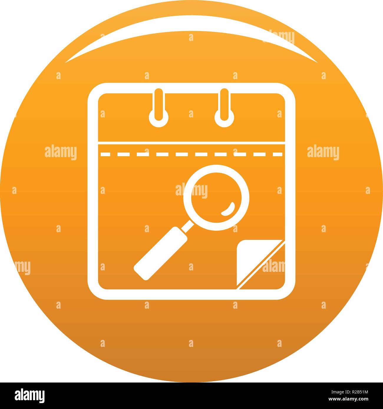 Calendar search icon. Simple illustration of calendar search vector ...