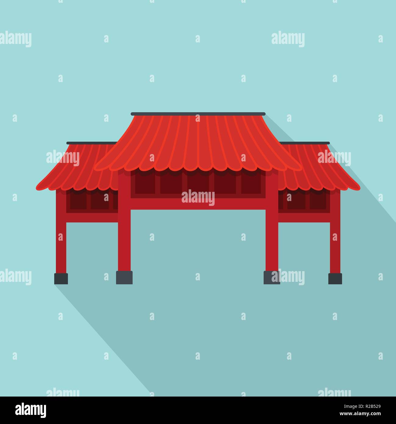 Japanese archway Stock Vector Images - Alamy