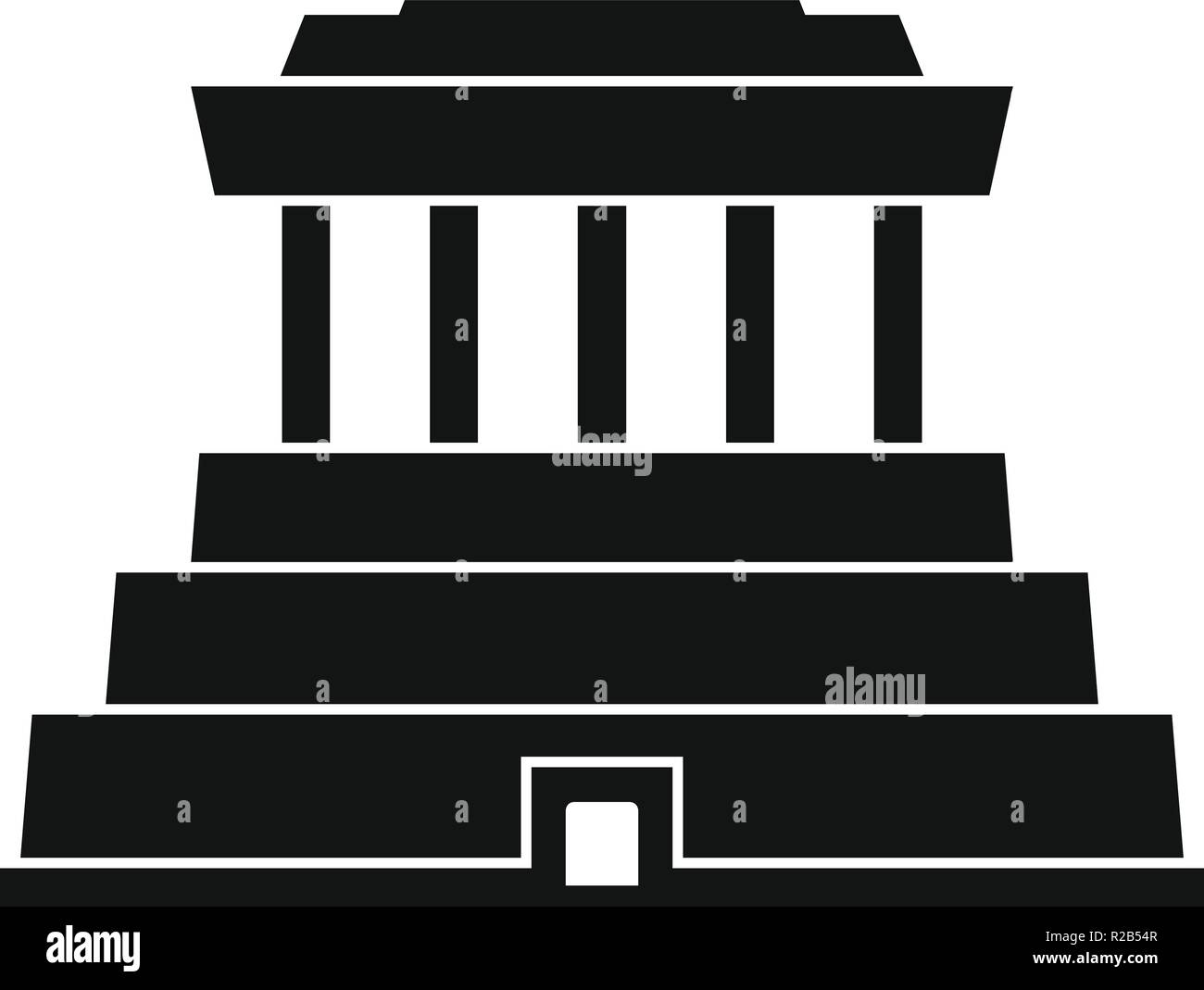 Taiwan temple icon. Simple illustration of taiwan temple vector icon ...
