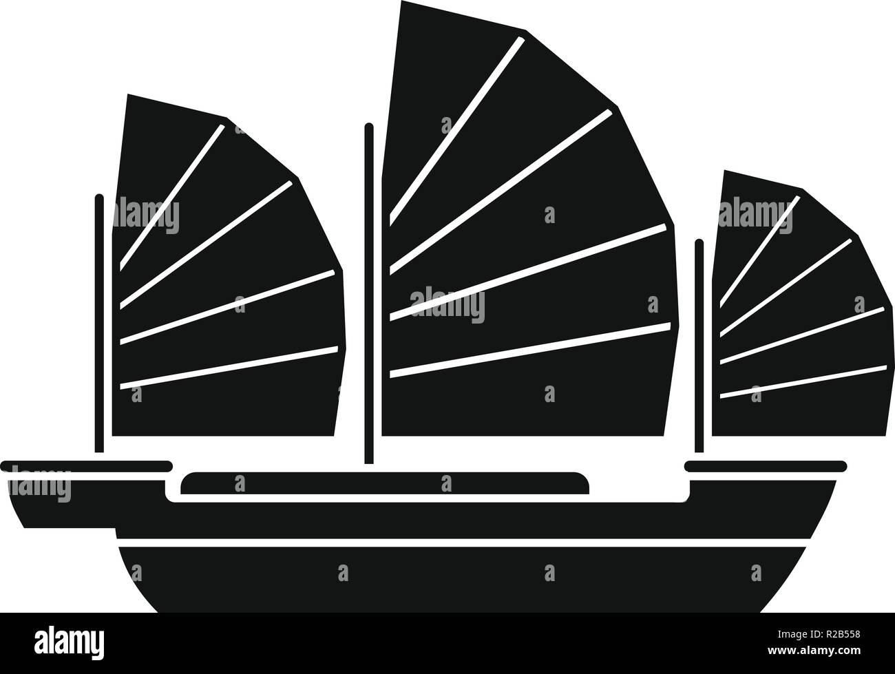 China ship icon. Simple illustration of china ship vector icon for web ...