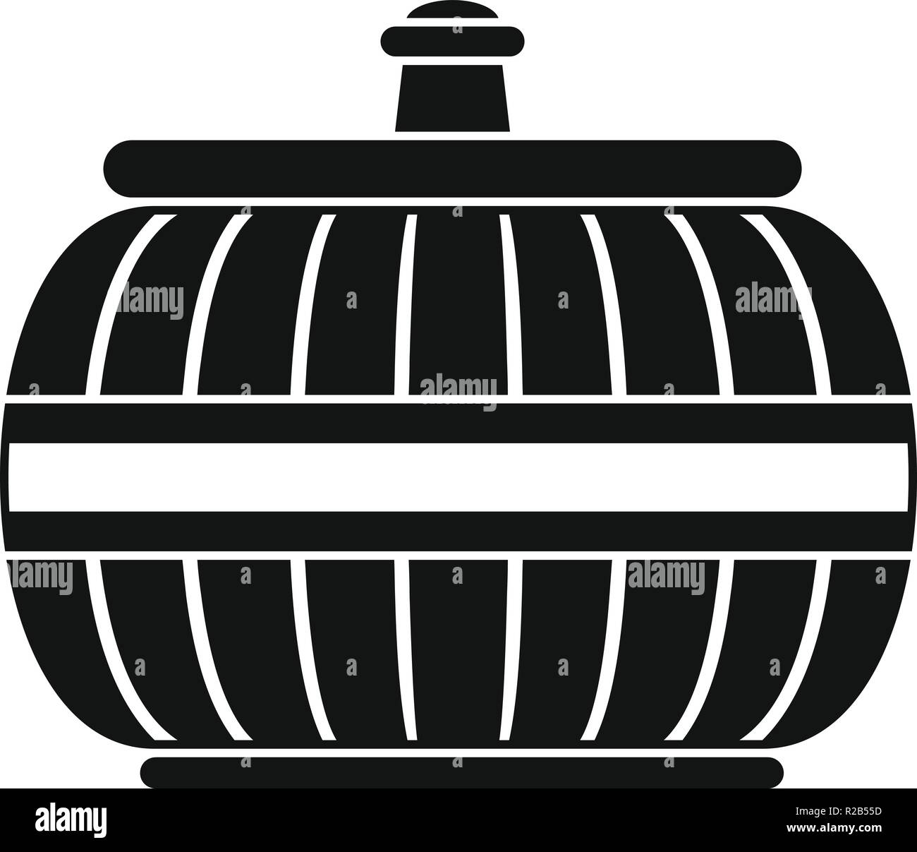 Asia vase icon. Simple illustration of asia vase vector icon for web ...