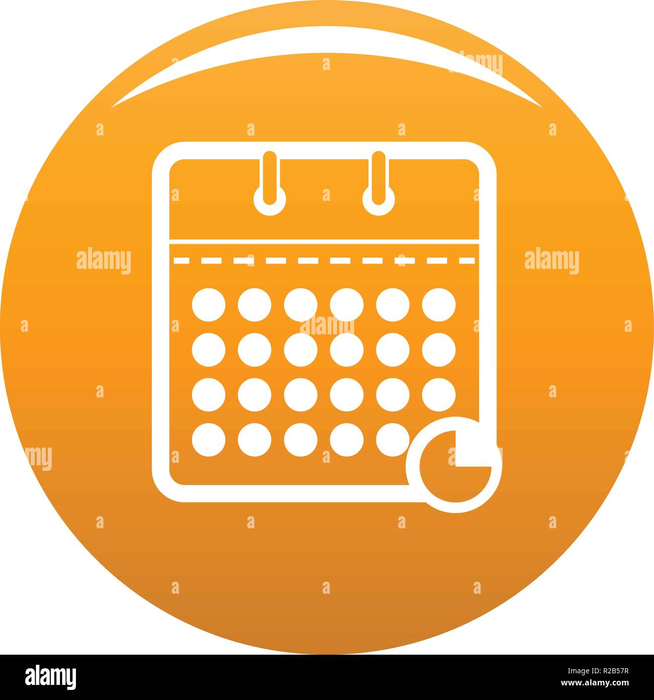 Calendar business icon. Simple illustration of calendar business vector ...