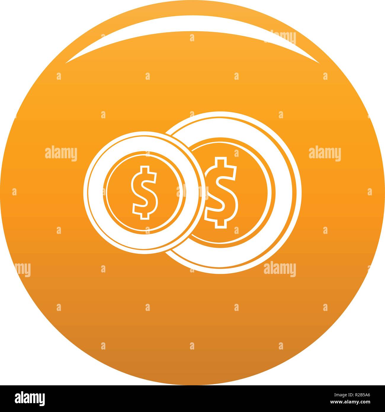 Coin icon. Simple illustration of coin vector icon for any design ...