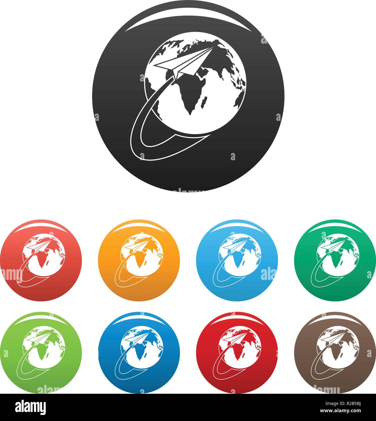 Around the world icon. Simple illustration of around the world vector ...