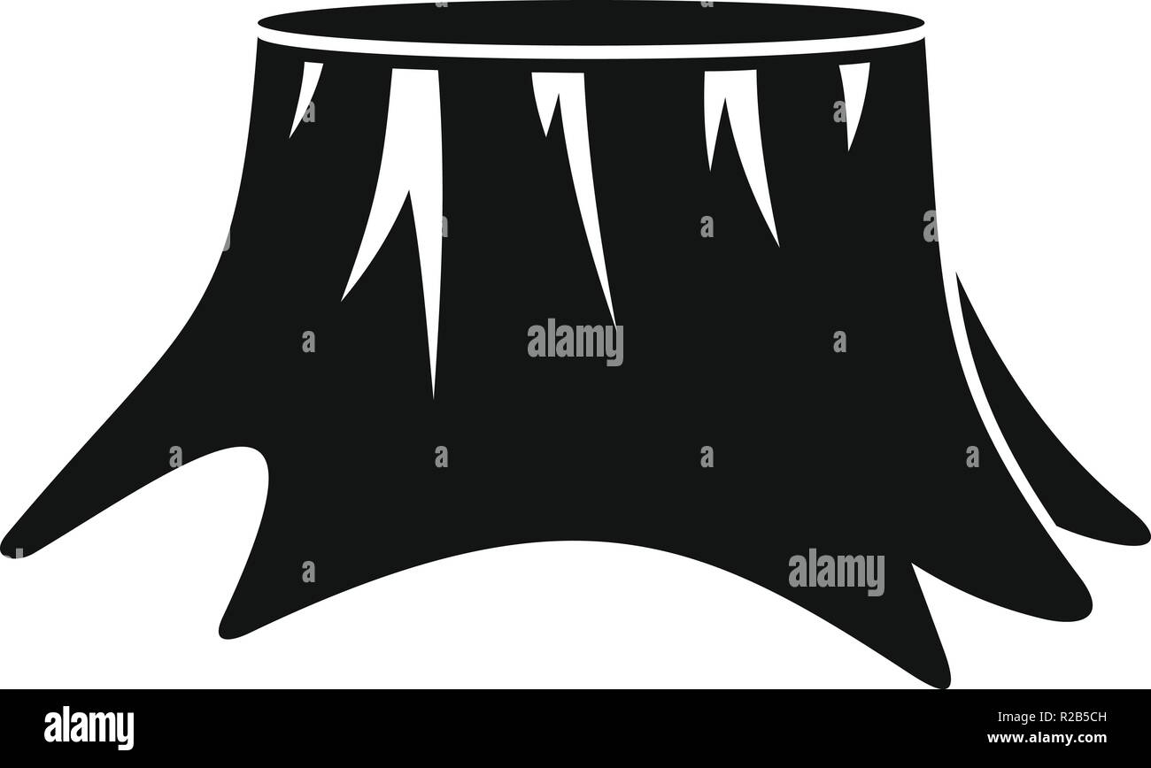 Old stump icon. Simple illustration of old stump vector icon for web ...