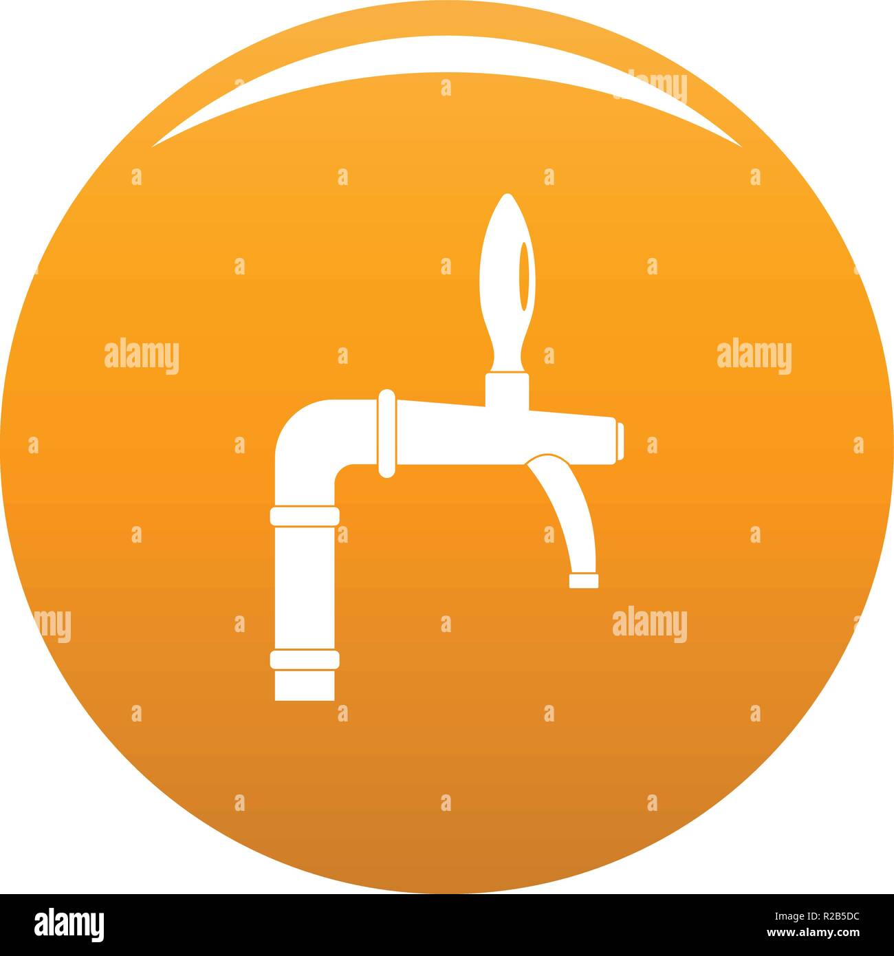 Tap with handle icon. Simple illustration of tap with handle vector ...