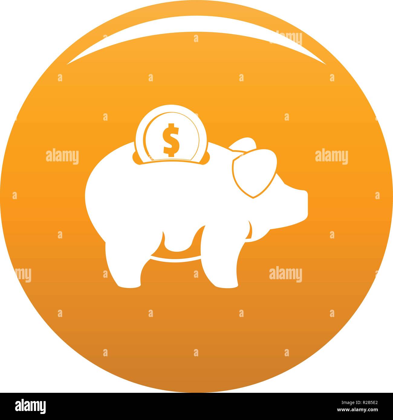 Pig money icon. Simple illustration of pig money vector icon for any ...