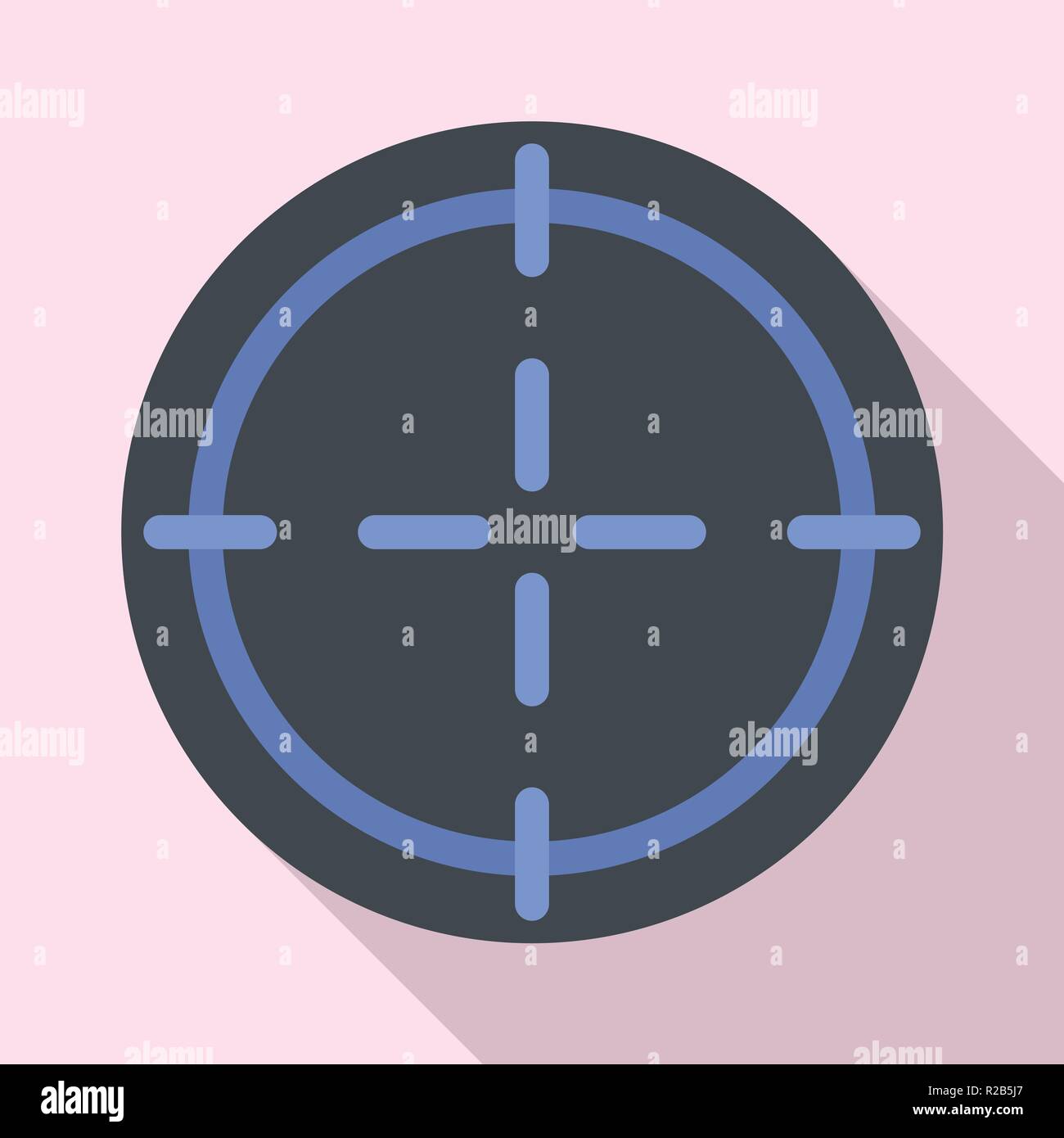 Sniper target icon. Flat illustration of sniper target vector icon for ...