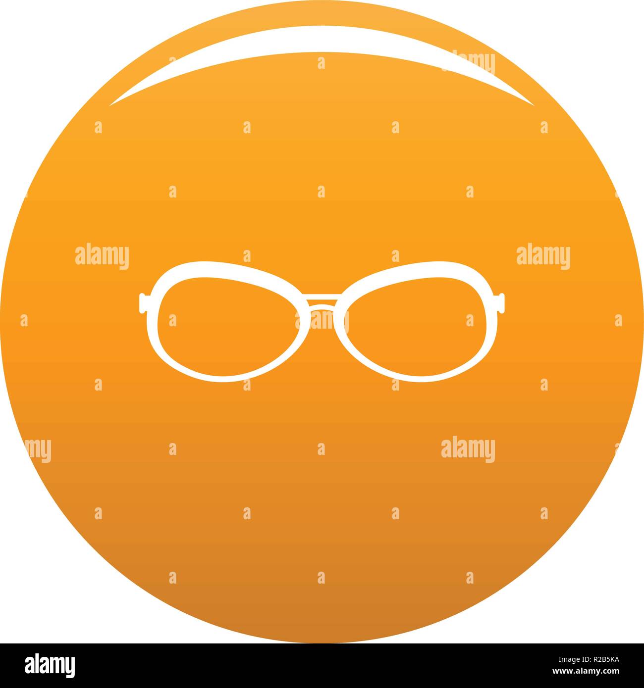 Farsighted glasses icon. Simple illustration of farsighted glasses ...