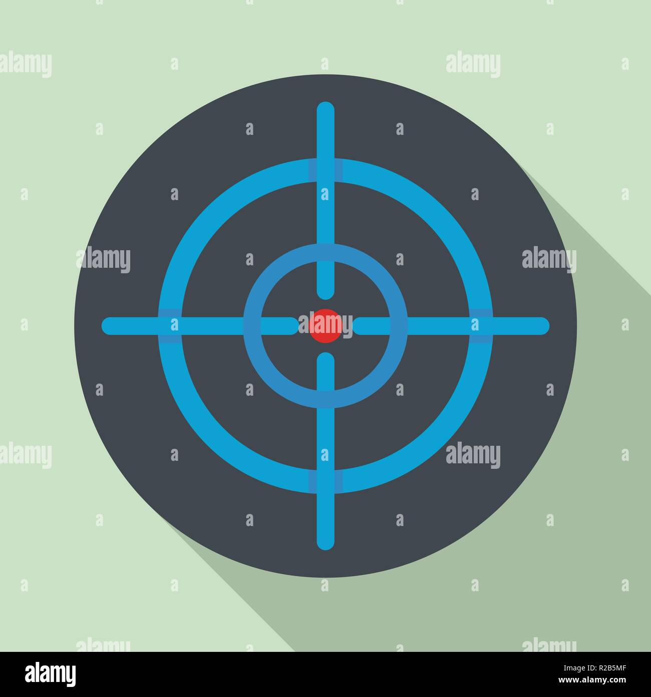 Aim scope target icon. Flat illustration of aim scope target vector ...