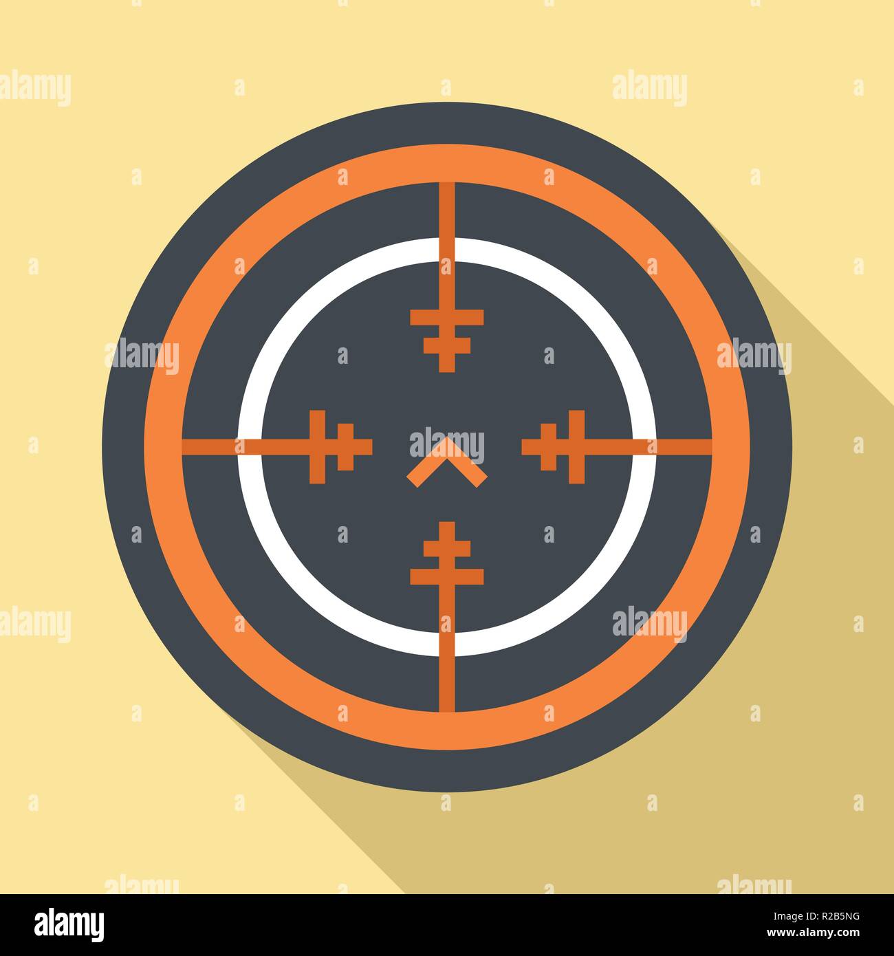 Svd gun aim icon. Flat illustration of svd gun aim vector icon for web ...