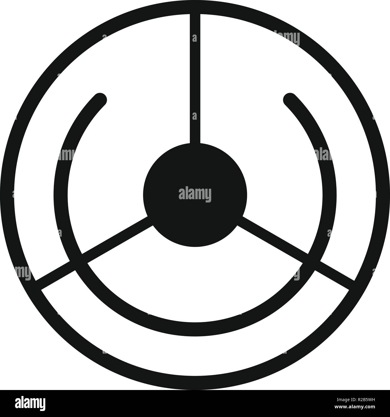 Circle aim target icon. Simple illustration of circle aim target vector ...