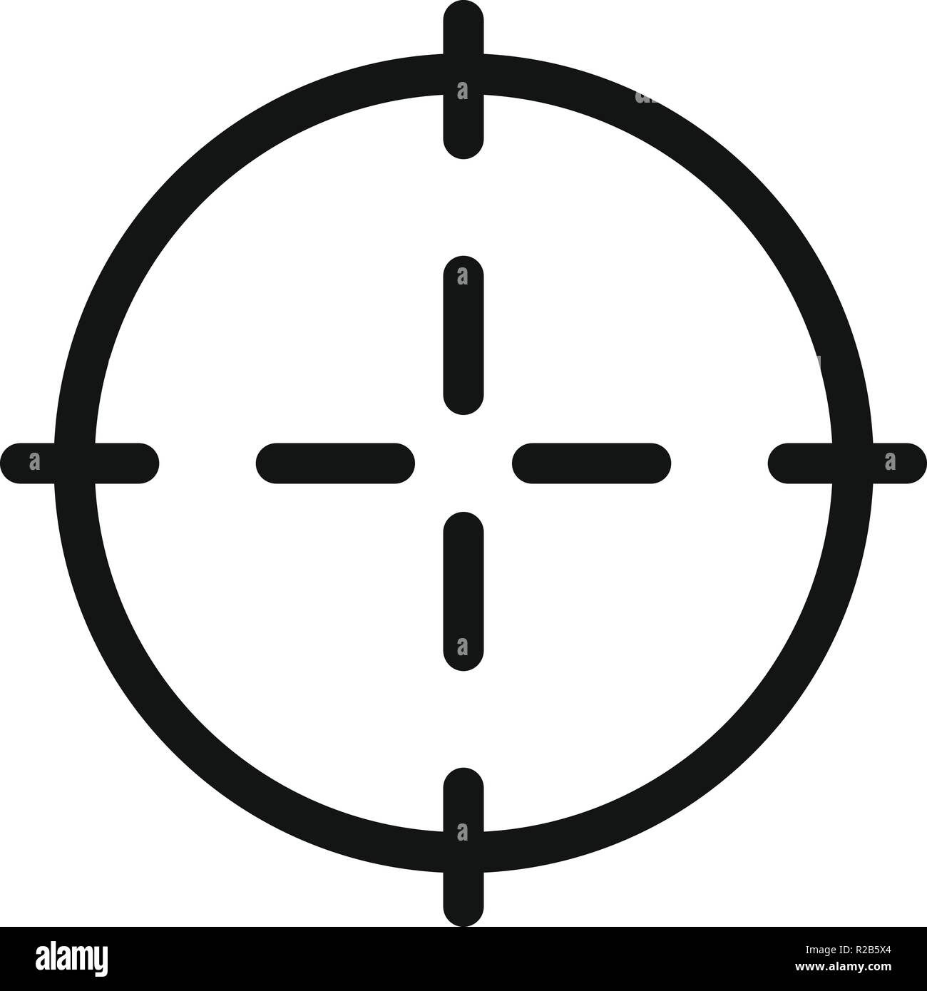 Optical sight icon. Simple illustration of optical sight vector icon ...