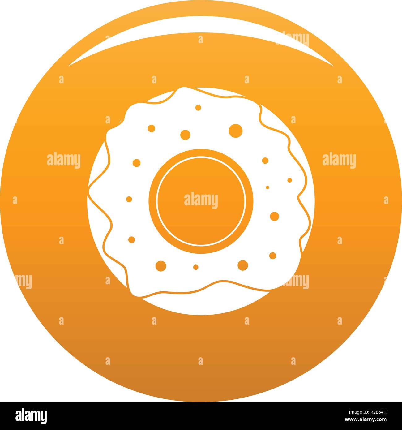 Donut icon. Simple illustration of donut vector icon for any design ...